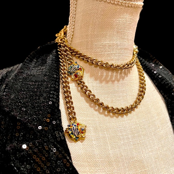 Gucci | Jewelry | Gucci Rajah Tigers Crystal And Enamel Belt Or ...